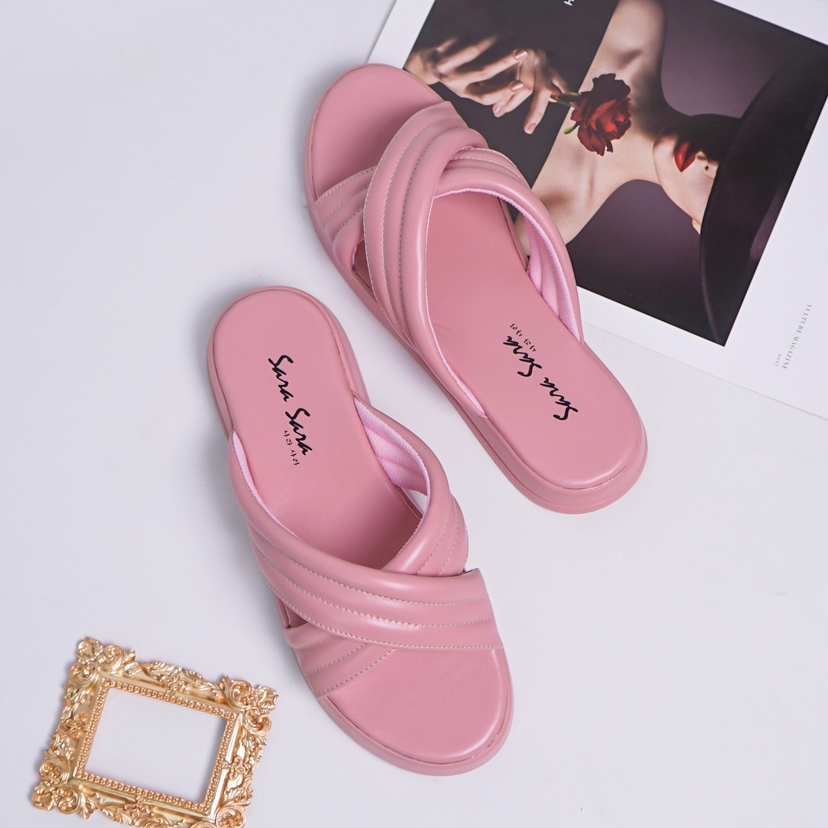 Jual SARA SARA STORE - Platform Sandals DORA PINK | sandal wedges ...