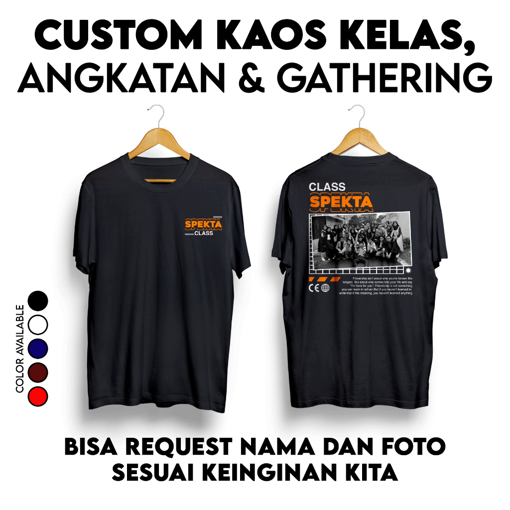 Jual Kaos Kelas Angkatan Alumni Sekolah SD SMP SMA SMK Bagus | Baju ...