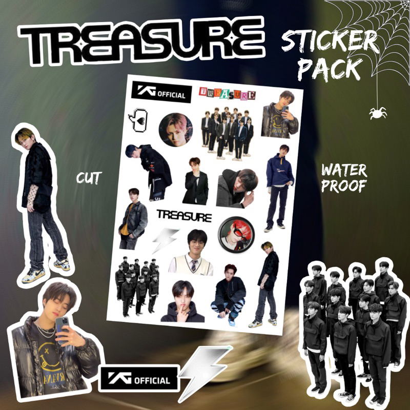 Jual STICKER TREASURE YG KPOP stiker aesthetic sudah dipotong ...