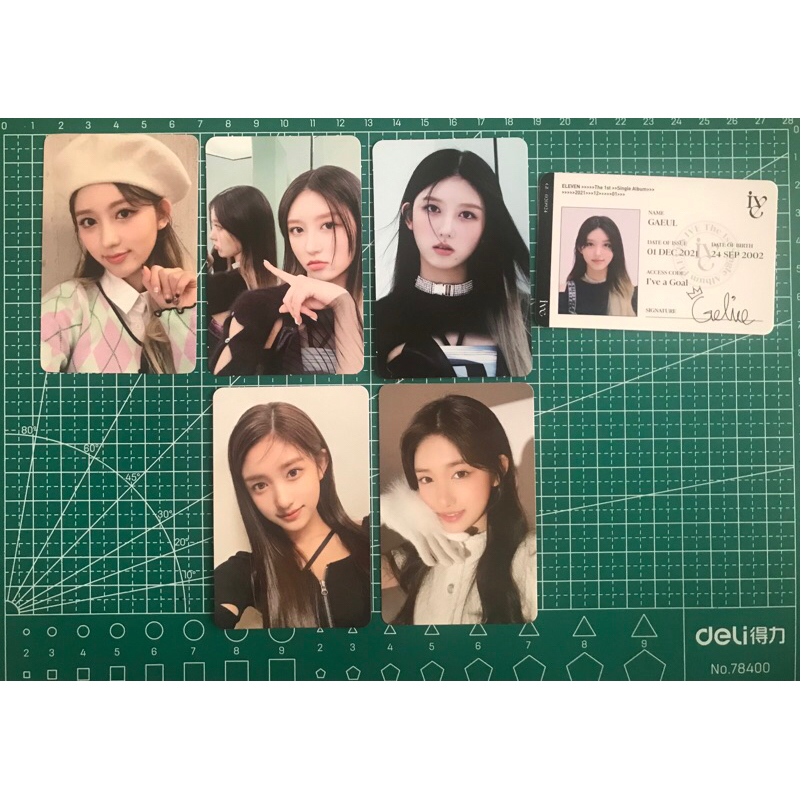 Jual Ive Eleven Red Black photocard Gaeul Leeseo ssq id withdrama ...