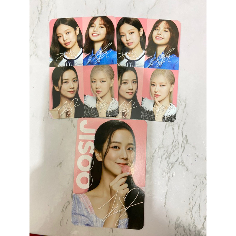 Jual Photocard Blackpink x Oreo Jisoo Jennie Rose Lisa Grup 10 01 | Shopee Indonesia