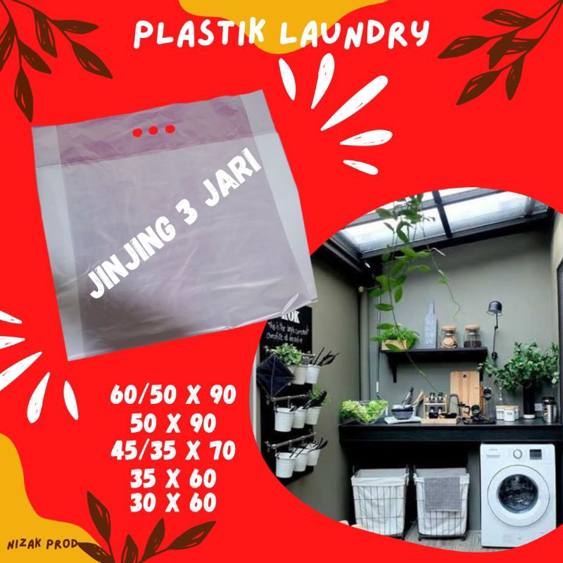 Jual Plastik Baju Laundry Jinjing 3 Jari | Shopee Indonesia