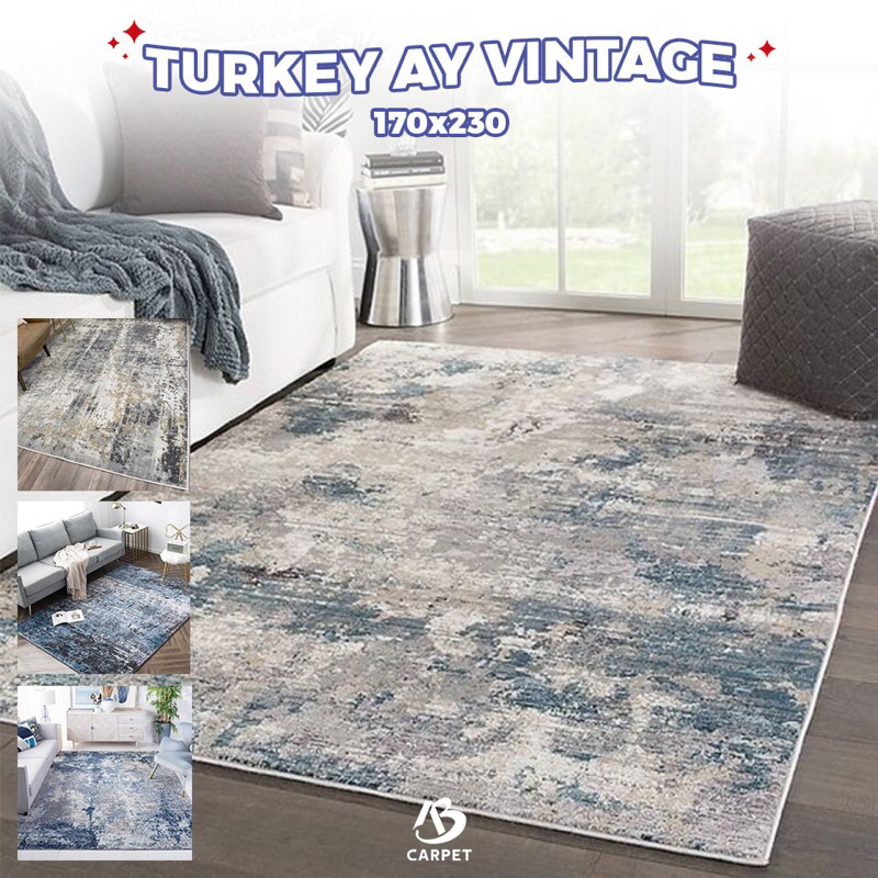 Jual Permadani Turkey Ay Vintage 170x230 import premium/ karpet modern ... Jual Permadani Turkey Ay Vintage 170x230 import premium/ karpet modern ...