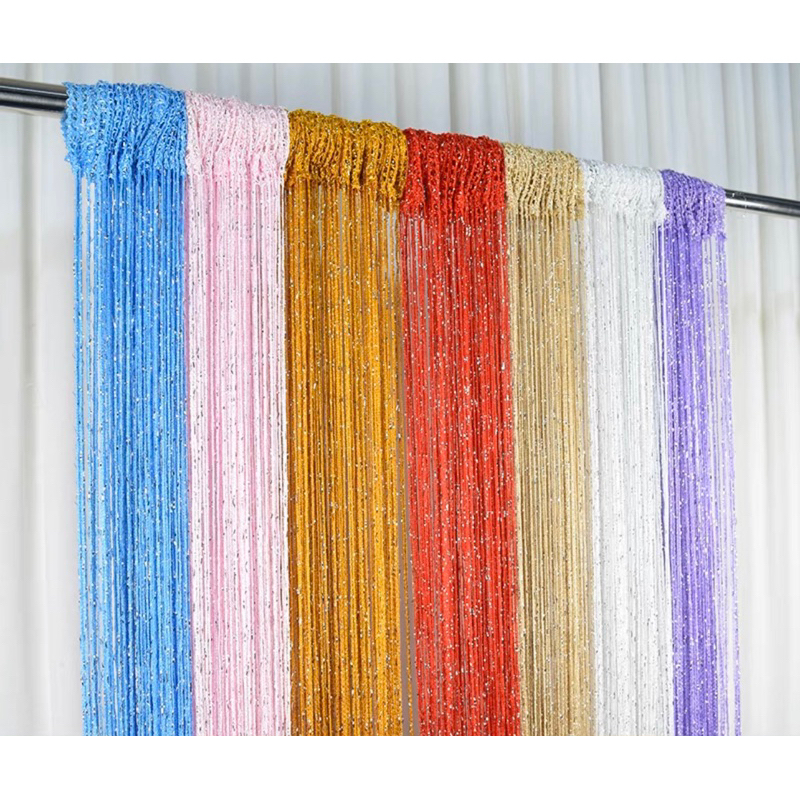 Jual Tirai benang gliter, TIRAI GLITER , tirai pintu, TIRAI DEKORASI ...