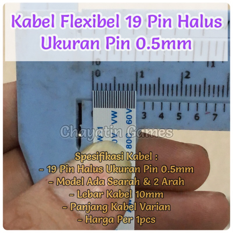 Jual Kabel Flexibel 19 Pin Halus Model & Panjang Varian Ukuran Pin 0 ...