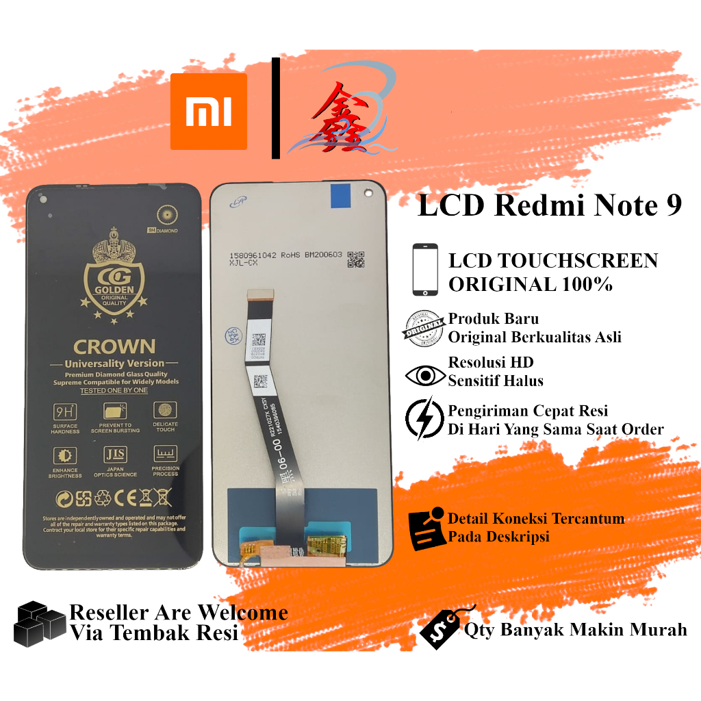 Jual LCD TOUCHSCREEN XIAOMI REDMI NOTE 9 - REDMI 10X 4G LCD TS FULLSET | Shopee Indonesia