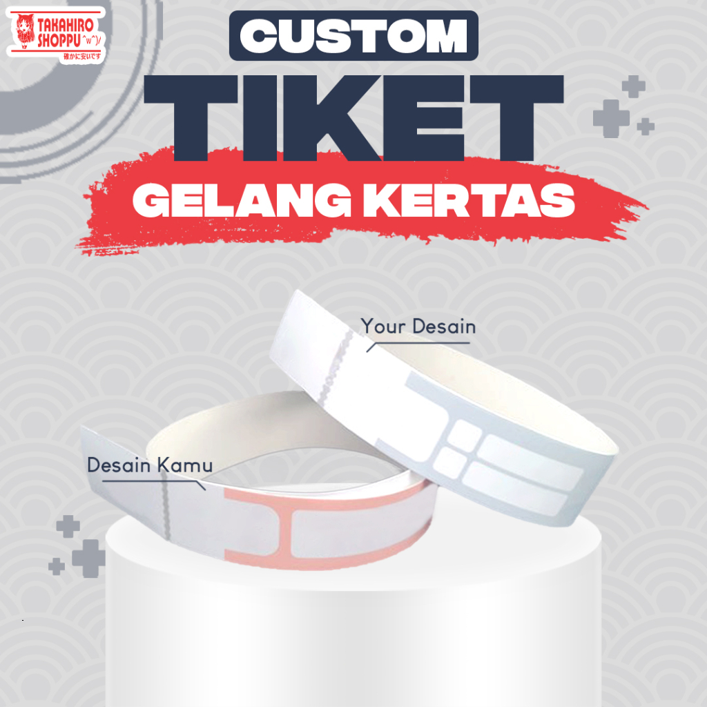 Jual CETAK TIKET GELANG CUSTOM UNTUK KONSER / ACARA / EVENT / WAHANA ...