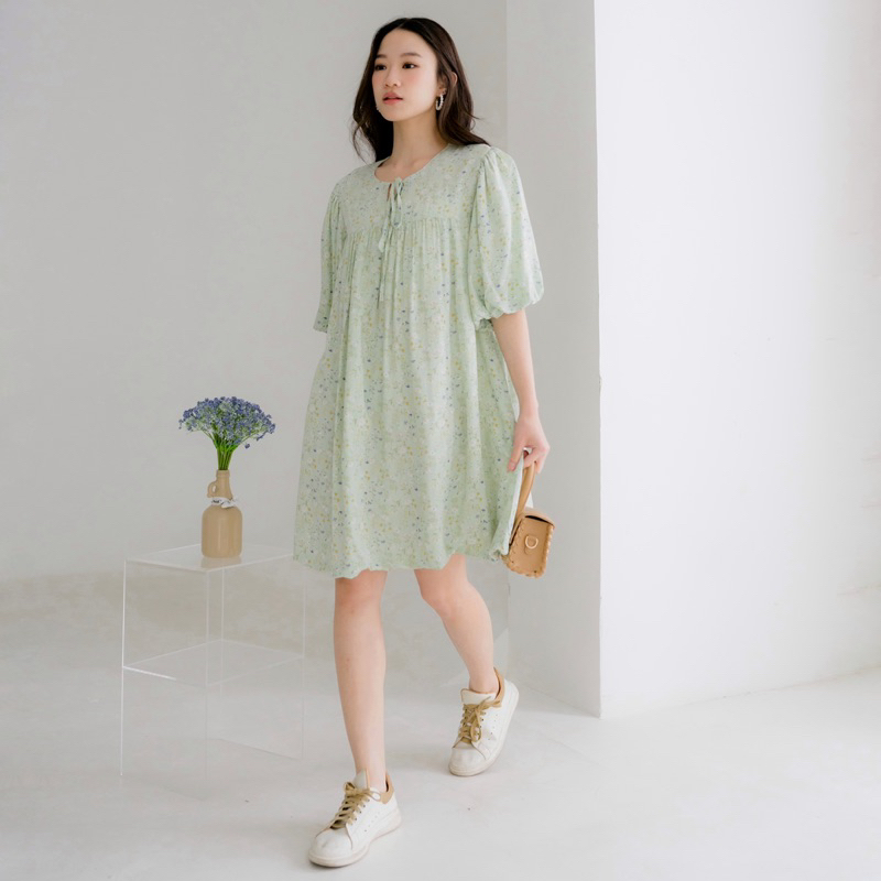 Jual Seya Clothing - Ashley Dress - Dress Wanita bahan Rayon Full Furing Tidak Nerawang | Shopee ...