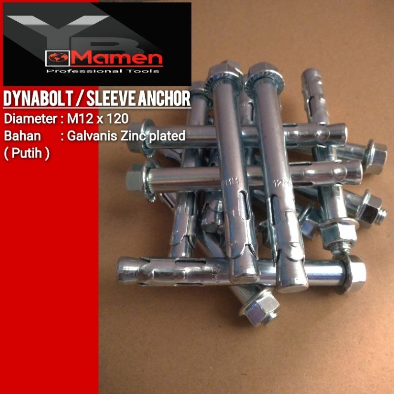 Jual Dynabolt M12x120 / Dynabolt M12x120 Galvanis | Shopee Indonesia