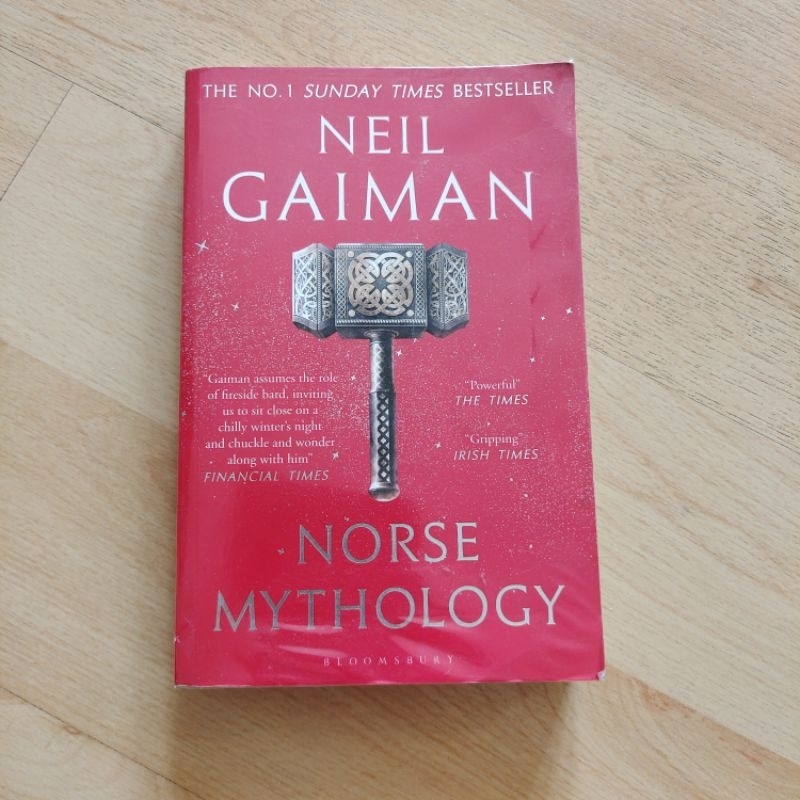 Jual buku novel norse mythology red edition original preloved neil ...