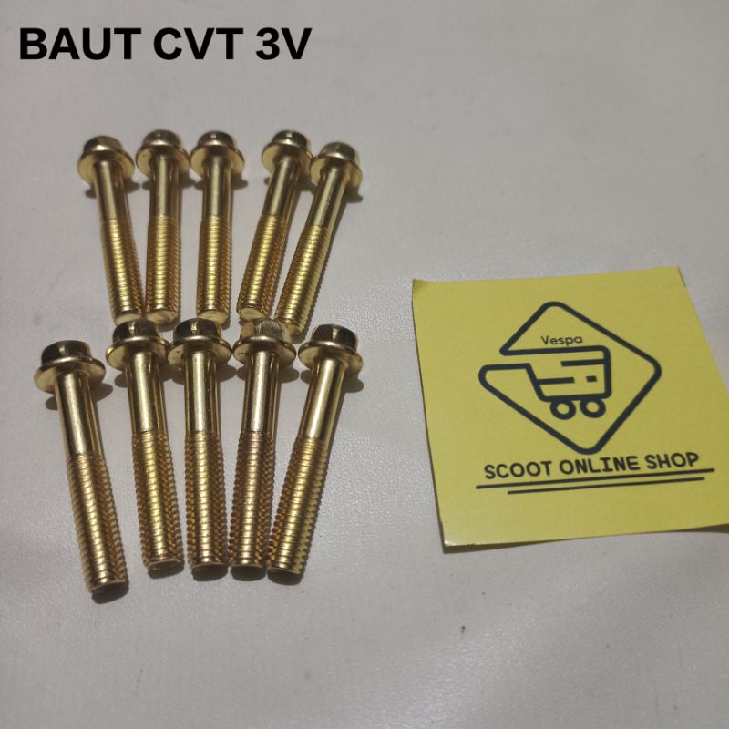Jual Baut Cvt Vespa LX S Sprint Primavera Gts 2V 3V IGET Gold | Shopee ...