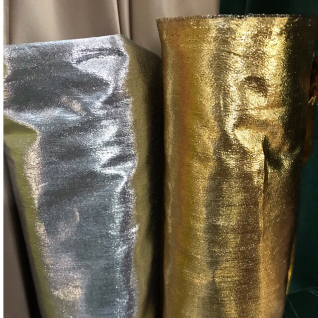 Jual Kain Lame/Bahan Lame/Gold/Silver | Shopee Indonesia