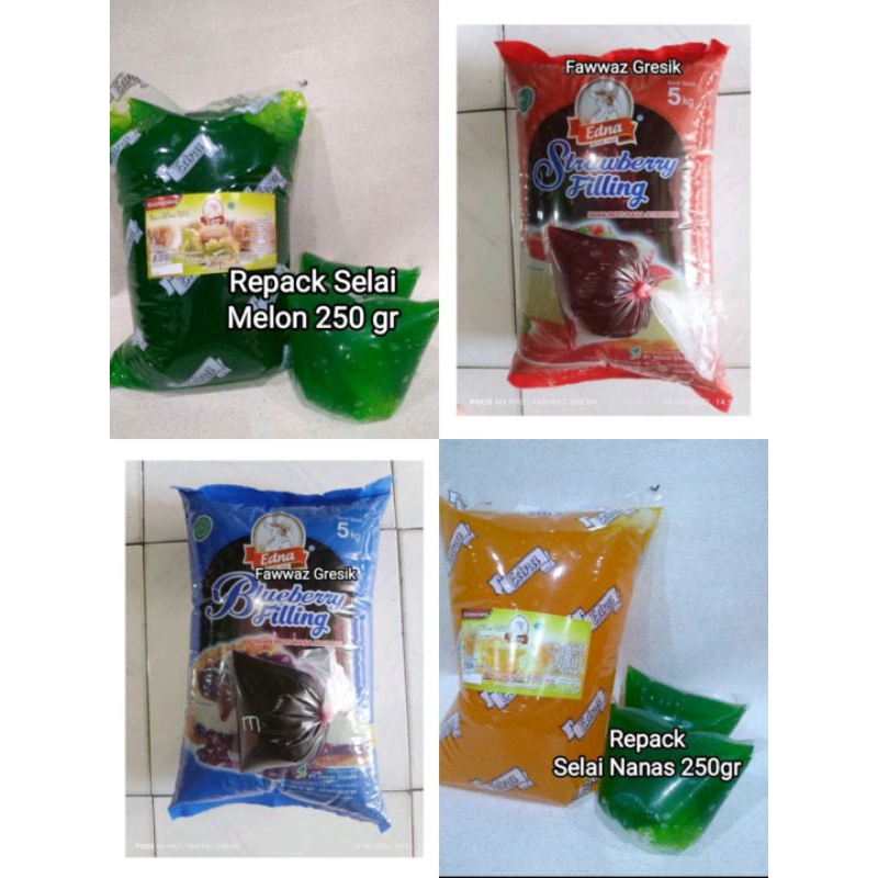 Jual SELAI EDNA Premium ISIAN FILLING 250gr / TOPPING Olesan Halus ...
