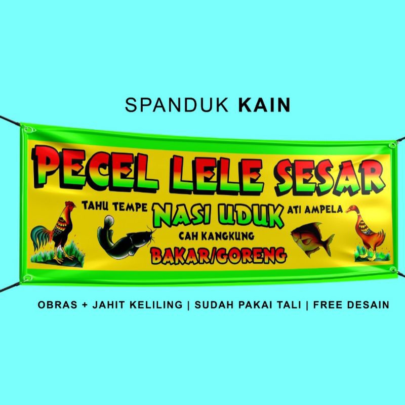 Jual Spanduk Banner Kain Pecel Lele Nasi Goreng Soto Lamongan Sate ...