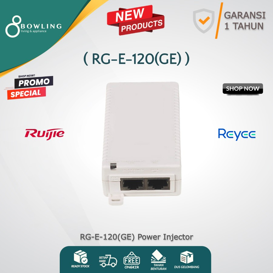 Jual RUIJIE REYEE RG-E-120 GE Power Injector PoE Adapter | Shopee Indonesia