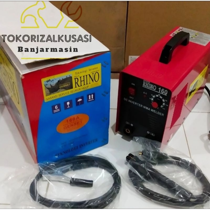 Jual Black RHINO MESIN TRAVO LAS MMA 160A DC INVERTER WELDER | Shopee ...