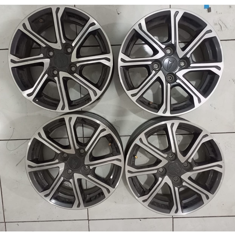 Jual Velg Mobil Bekas Copotan Ori SIGRA R14 Hole 4 x 100 Et 45 Warna Grey Polish Cocok Untuk ...