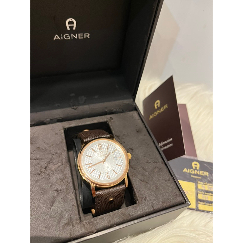 Jual Original Aigner Linate II A32100 Swiss Made VVGC // Jam Aigner ...