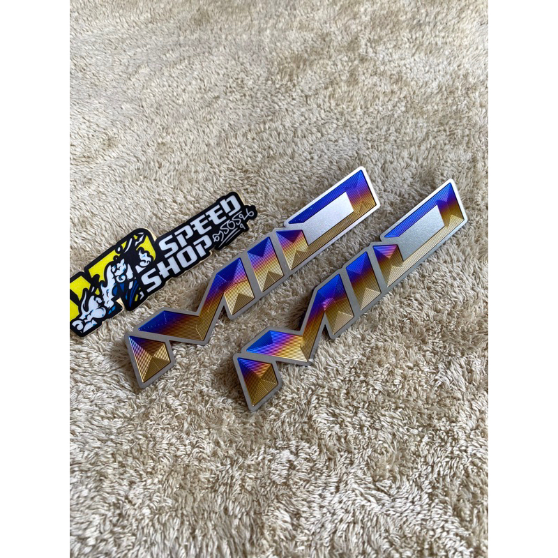 Jual logo emblem titanium cover body yamaha mio | Shopee Indonesia