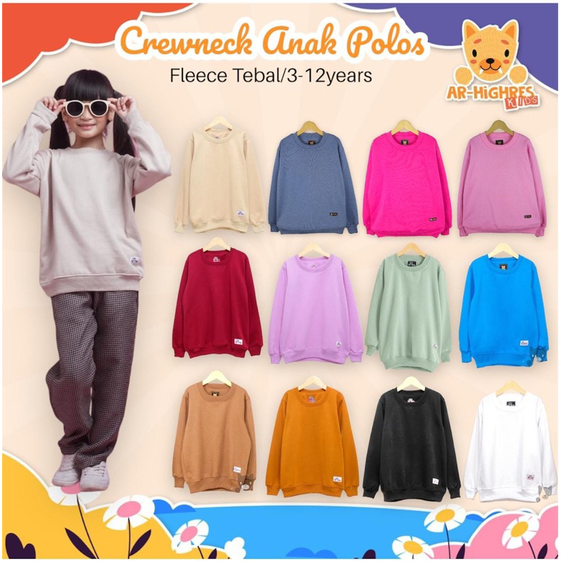 Jual Crewneck Anak/crewneck polos/baju anak/switer anak/ Basic Polos ... Jual Crewneck Anak/crewneck polos/baju anak/switer anak/ Basic Polos ...