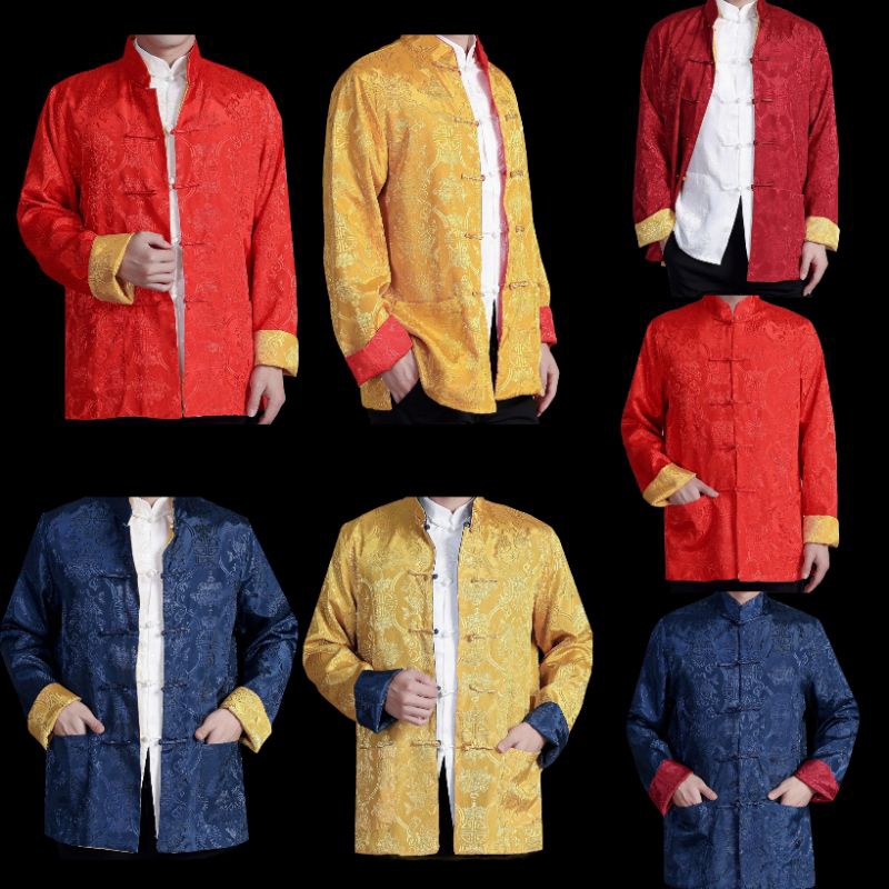 Jual Baju Cheongsam Pria Changshan Sangjit Tunangan Lamaran | Shopee ...