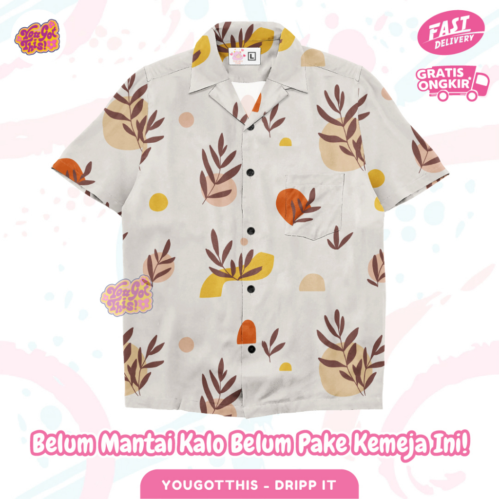 Jual YGT OFFICIAL - Kemeja Fullprint Oversized Pattern Abstract - DRIPP ...