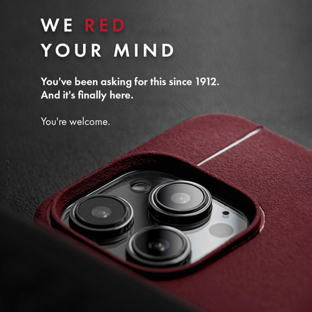 Jual Caudabe Sheath Magsafe Case iPhone 14 Pro Max Pro - Crimson Red ...