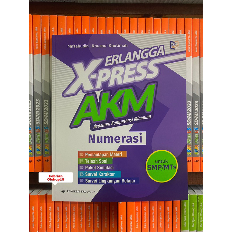 Jual BUKU ERLANGGA X-PRESS AKM ASESMEN KOMPETENSI MINIMUM SMP/MTS LITERASI MEMBACA DAN NUMERASI ...