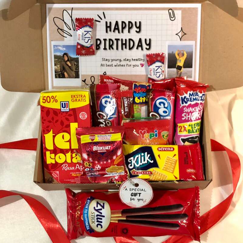 Jual Hampers/ Snack Box/ Gift Box/ Kado Valentine/ Hampers Snack Mini ...