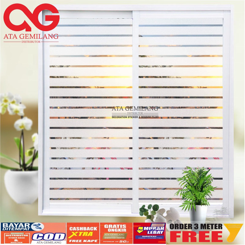 Jual Premium Stiker Kaca Jendela Lebar 122Cm/Stiker Kaca/Stiker Jendela ...