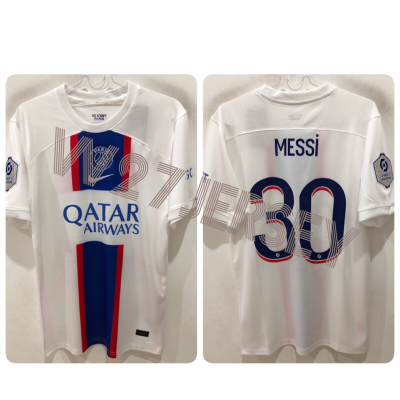 Jual Jersey PSG 3rd 2022-2023 name player Messi + Patch | Shopee Indonesia