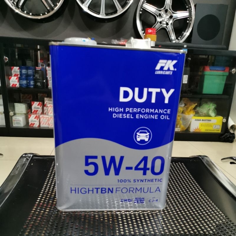 Jual Oli FK Duty 5W-40 Diesel High Tbn Kemasan Galon (4Liter) | Shopee ...