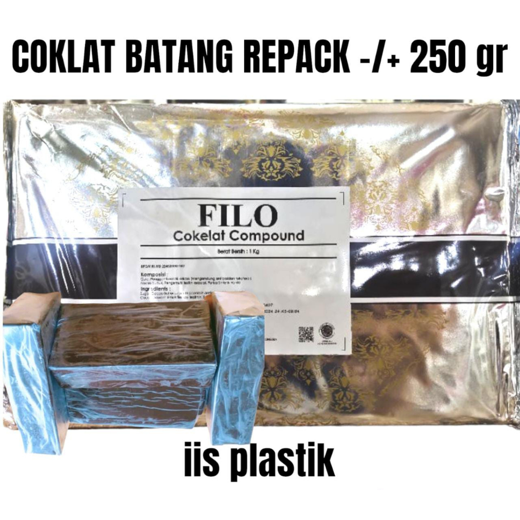 Jual coklat FILO COKelat BATANGAN batang -/+ 250gr | Shopee Indonesia