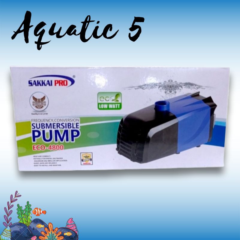 Jual Pompa kolam air mancur koi SUBMERSIBLE PUMP SAKKAI PRO ECO 4800 ...