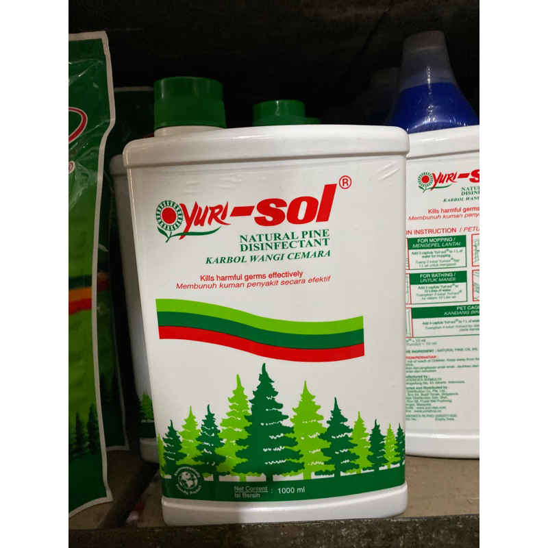 Jual Yuri Yurisol Disinfectant 1L Karbol Wangi Natural Pine Asli ...