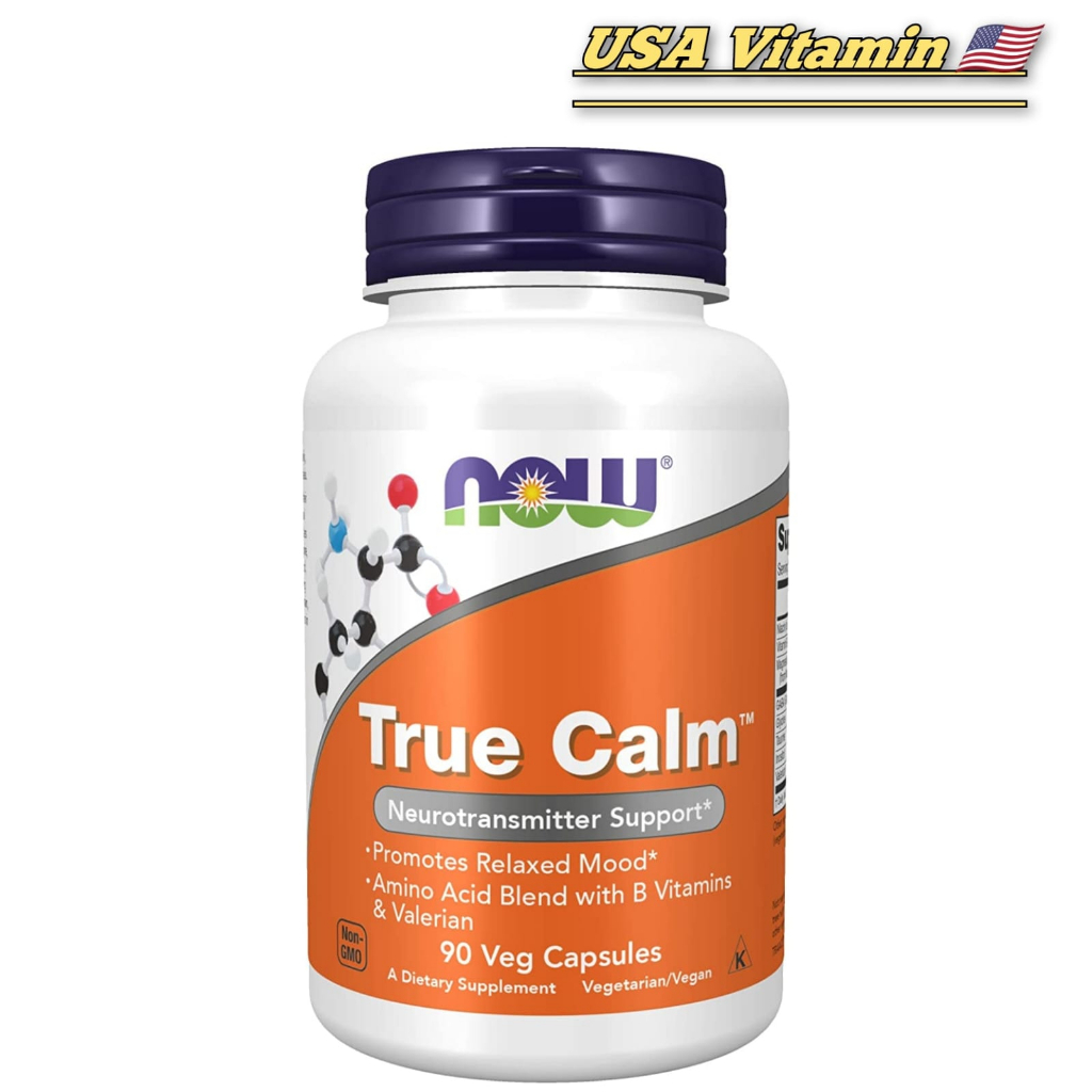 Jual Now Foods True Calm Relaxed Positive Mood 90 Veg Capsules | Shopee ...