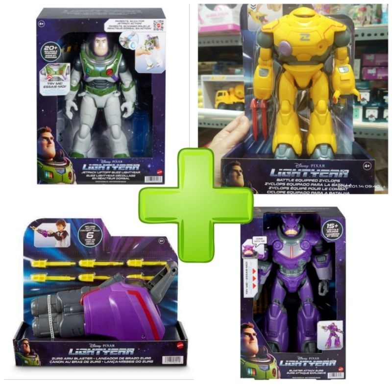 Jual Pixar Lightyear Toys Action Figure 4in1 Bundling HEMAT (C ...