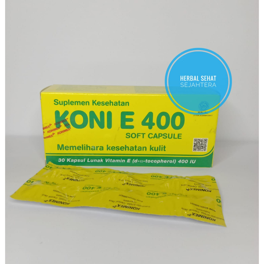 Jual KONI E 400 KAPSUL Koni E 400 kapsul - antioksidan membantu ...