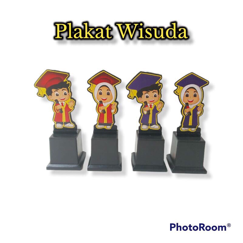 Jual PLAKAT PIALA WISUDA ANAK TK AKRILIK KOTAK HITAM | Shopee Indonesia