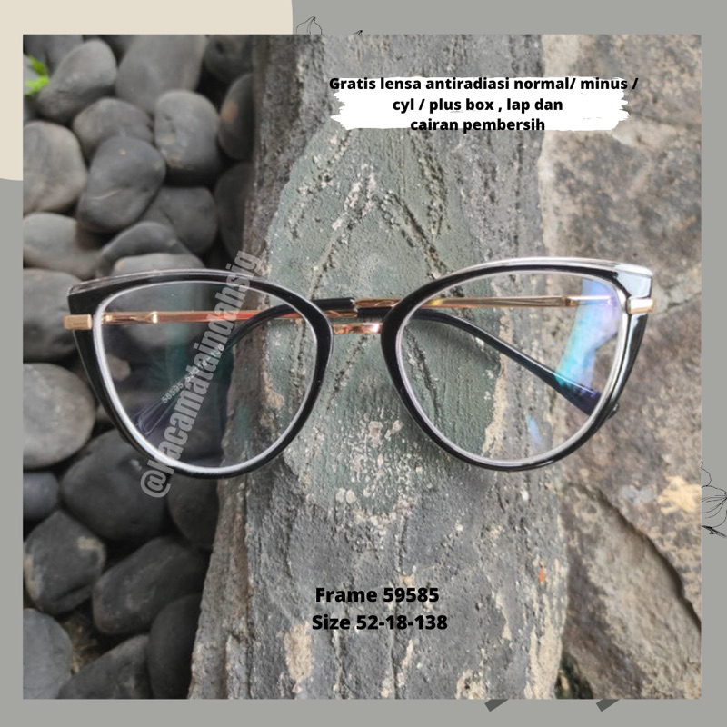 Jual PAKET KACAMATA LENSA MINUS anti radiasi Frame pria wanita 59585 ...