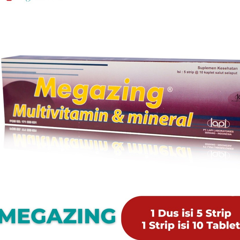 Jual Megazing Multivitamin & Mineral - Vitamin C, E, Zinc - VIT C,E ...