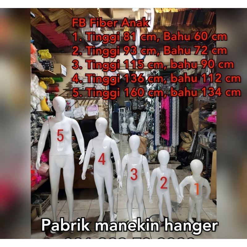 Jual manekin anak full body // manekin fiber anak full body // display ...