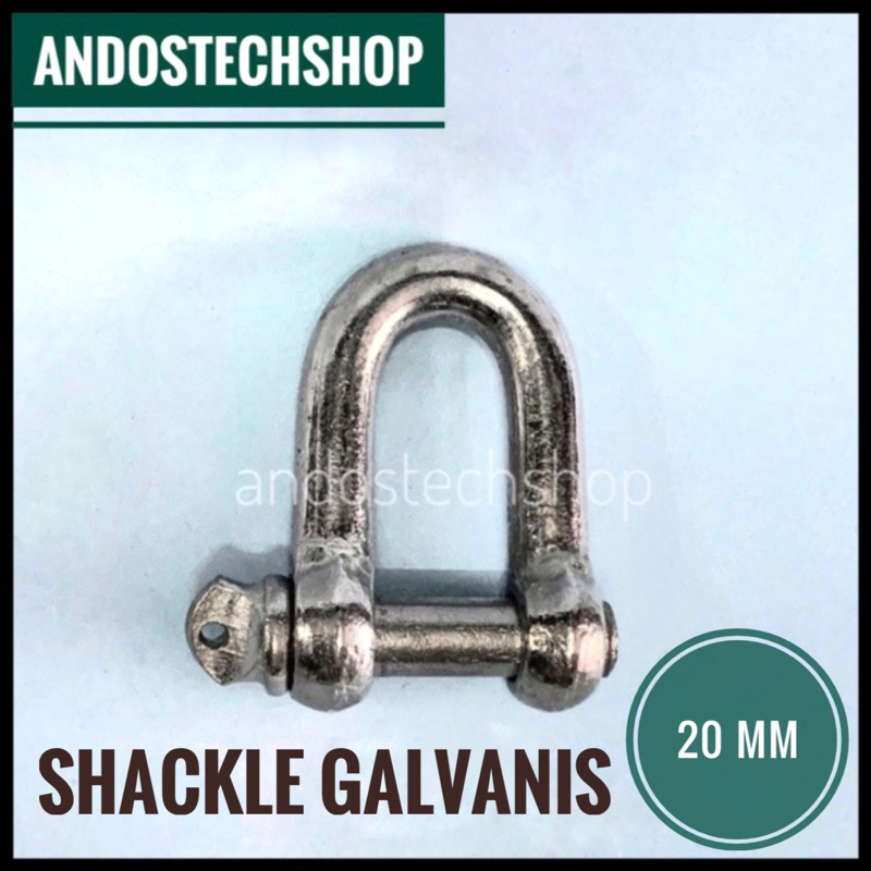 Jual Shackle D 20MM | Segel 20 MM | Sekel 3/4" Galvanis | Shopee Indonesia