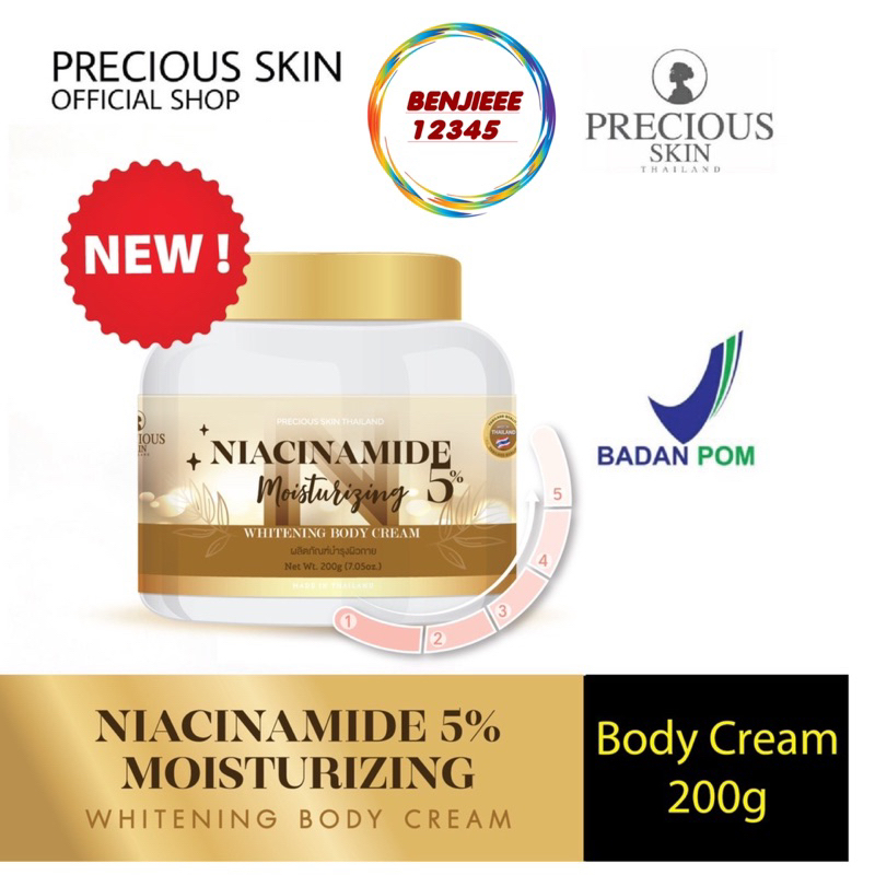 Jual Precious Skin Niacinamide 5% Cream Moisturizing Whitening Cream ...