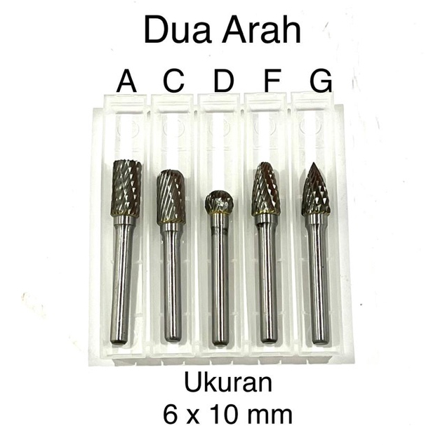 Jual Mata Bor Mata Tuner Rotary Burr Tungsten Carbide 2 Arah 10mm ...