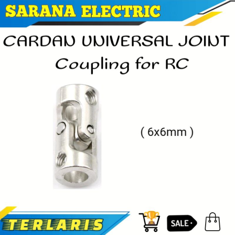 Jual RC BOAT METAL CARDAN JOINT COUPLING UNIVERSAL FOR RC 3x3 4x4 5x4 ...