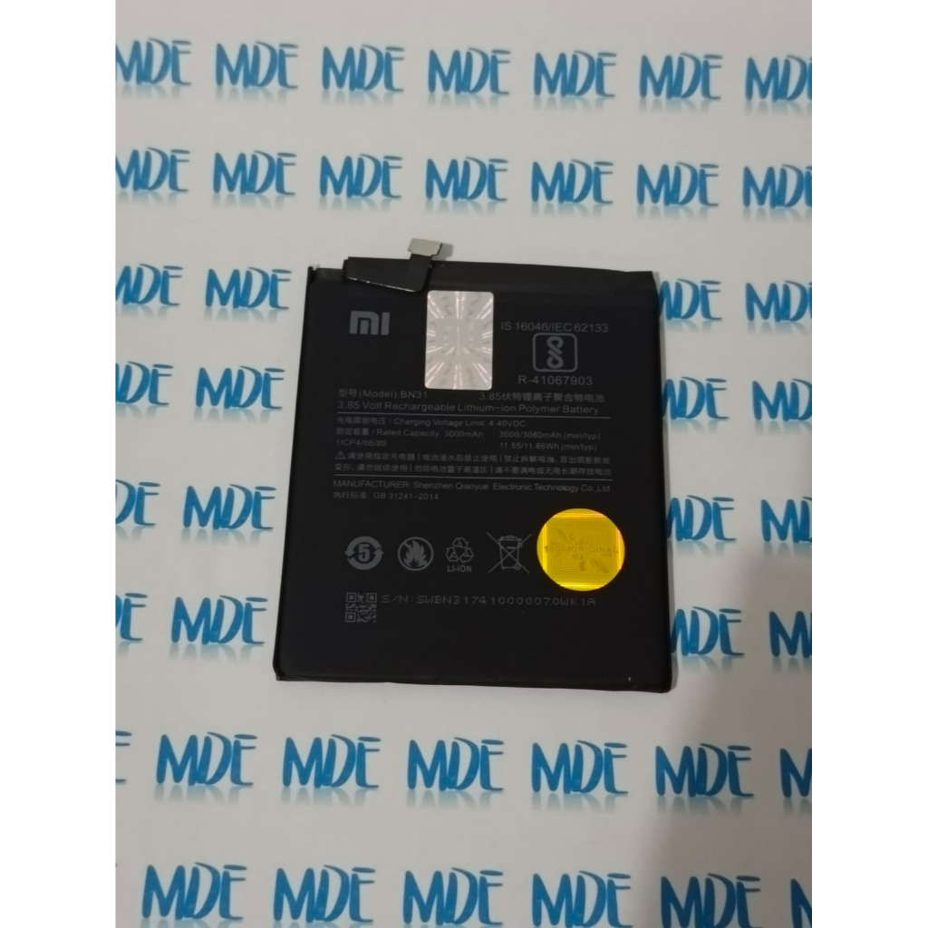 Jual Baterai Xiaomi Redmi Note 5A Mi5X Mi A1 5X MiA1 BN31 BN 31 ...