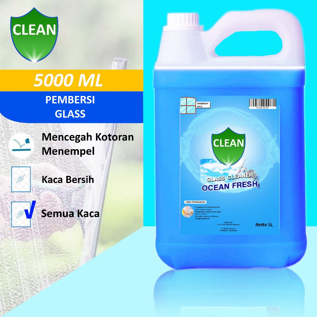 Jual Pembersih Kaca GLASS CLEANER 5 Liter | Shopee Indonesia
