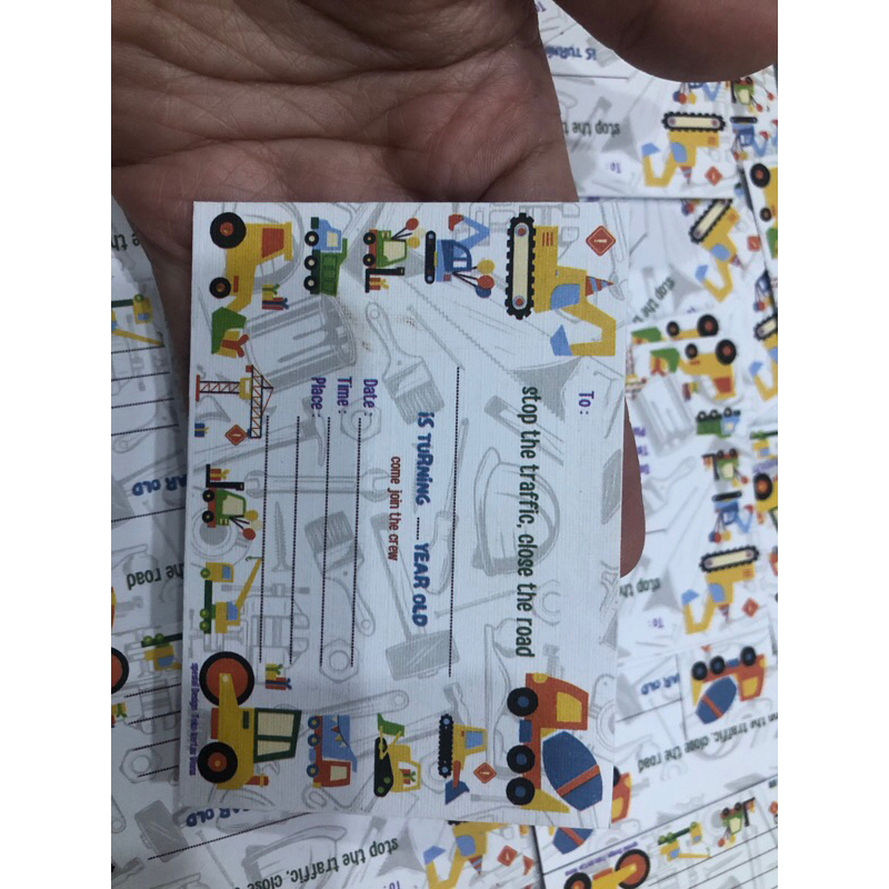 Jual kartu undangan anak tema mobil isi 5 | Shopee Indonesia