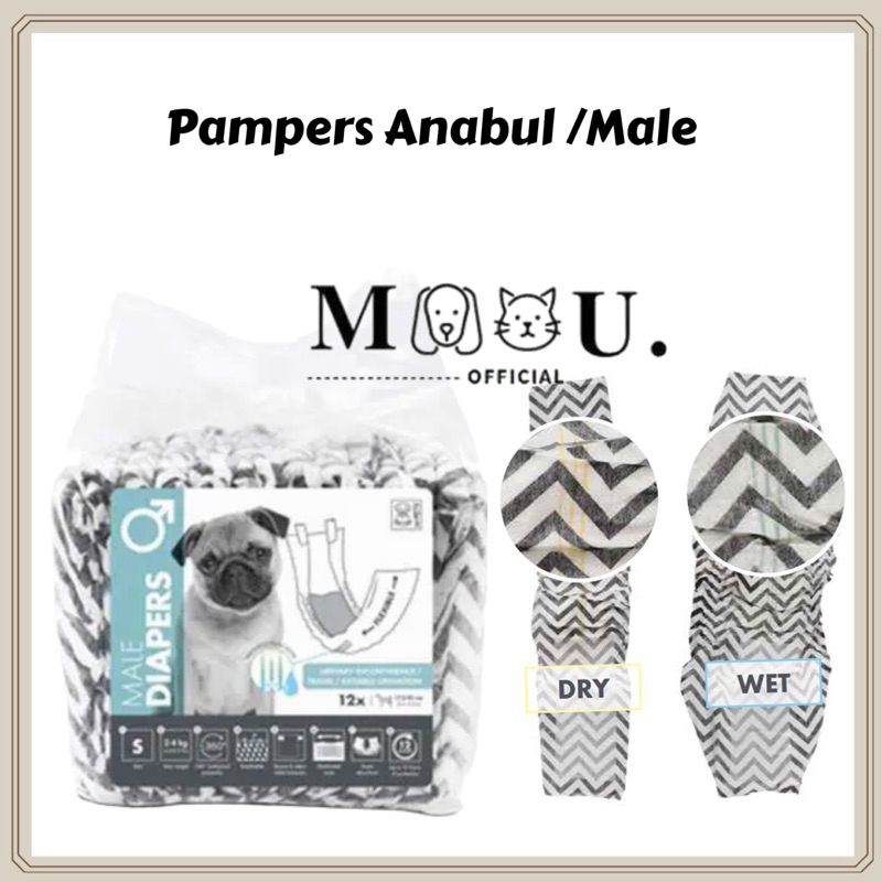 Jual moou - Pampers Popok Anjing Kucing Male/Jantan Ecer Per PCS ...